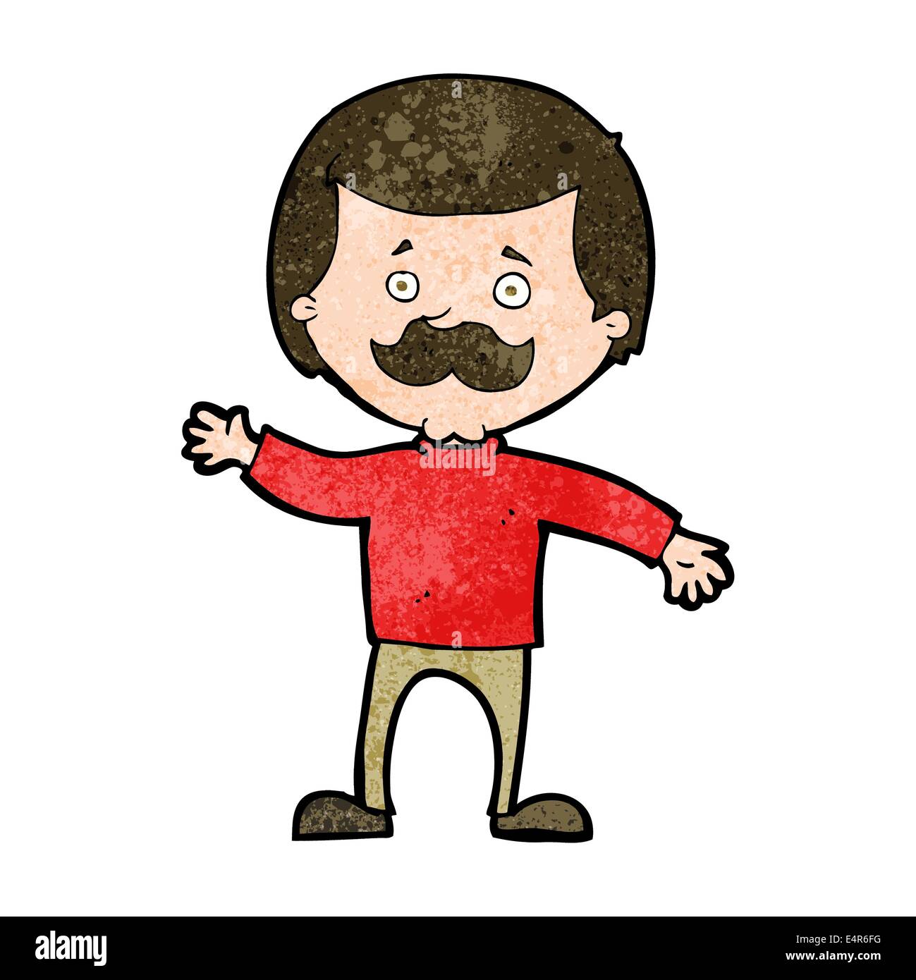 cartoon dad waving Stock Vector Image & Art - Alamy