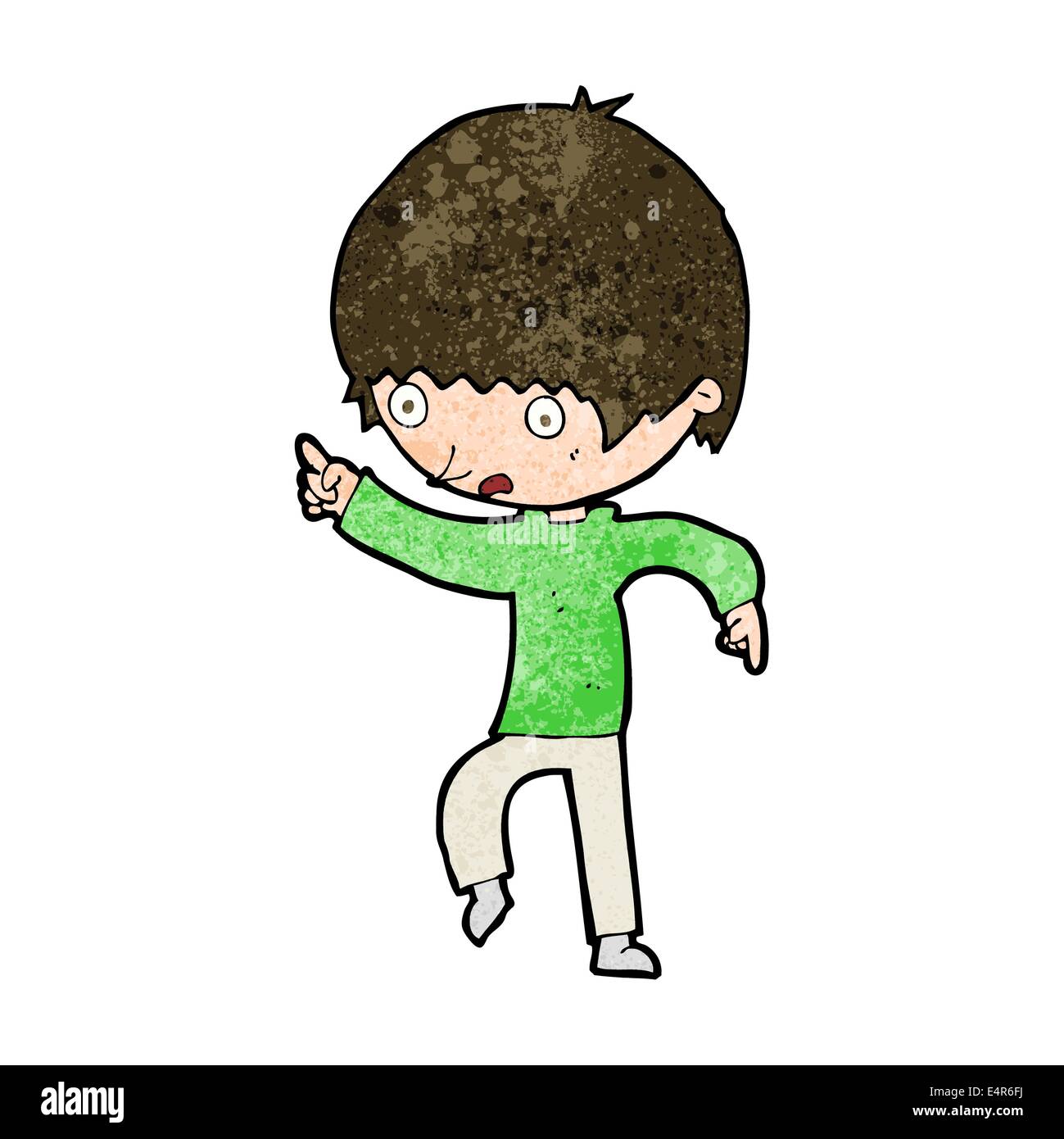 cartoon worried boy pointing Stock Vector Image & Art - Alamy