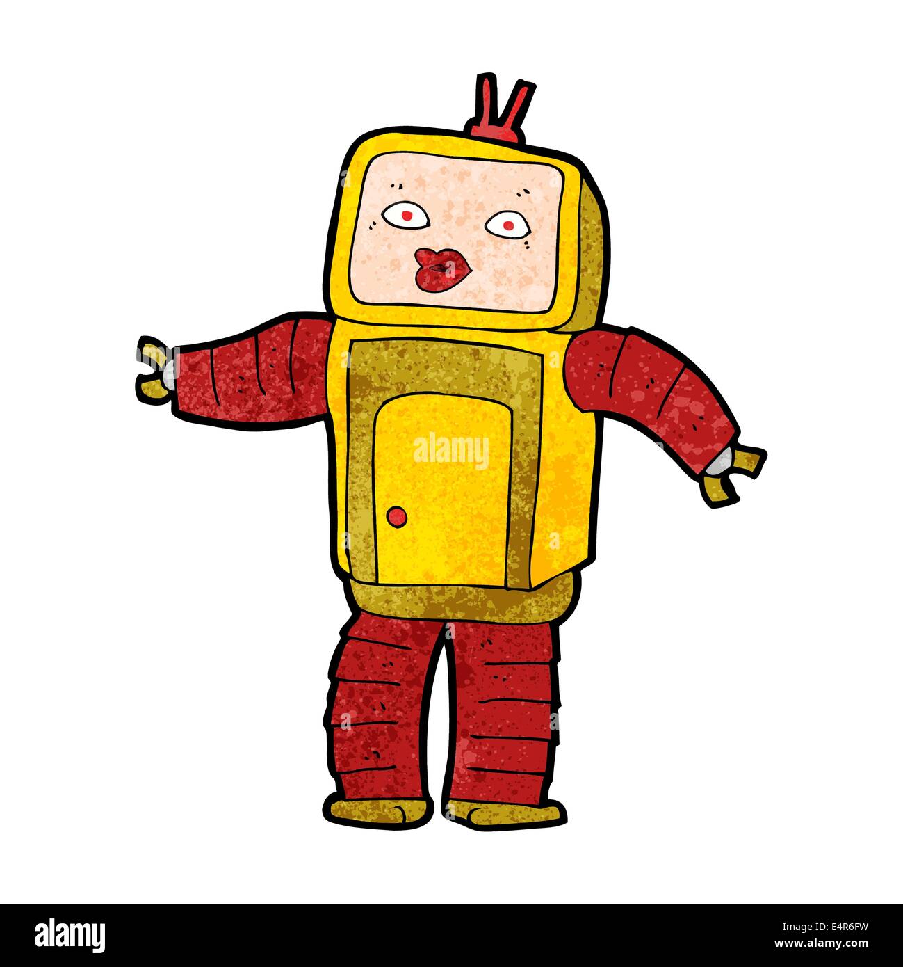 funny cartoon robot Stock Vector Image & Art - Alamy