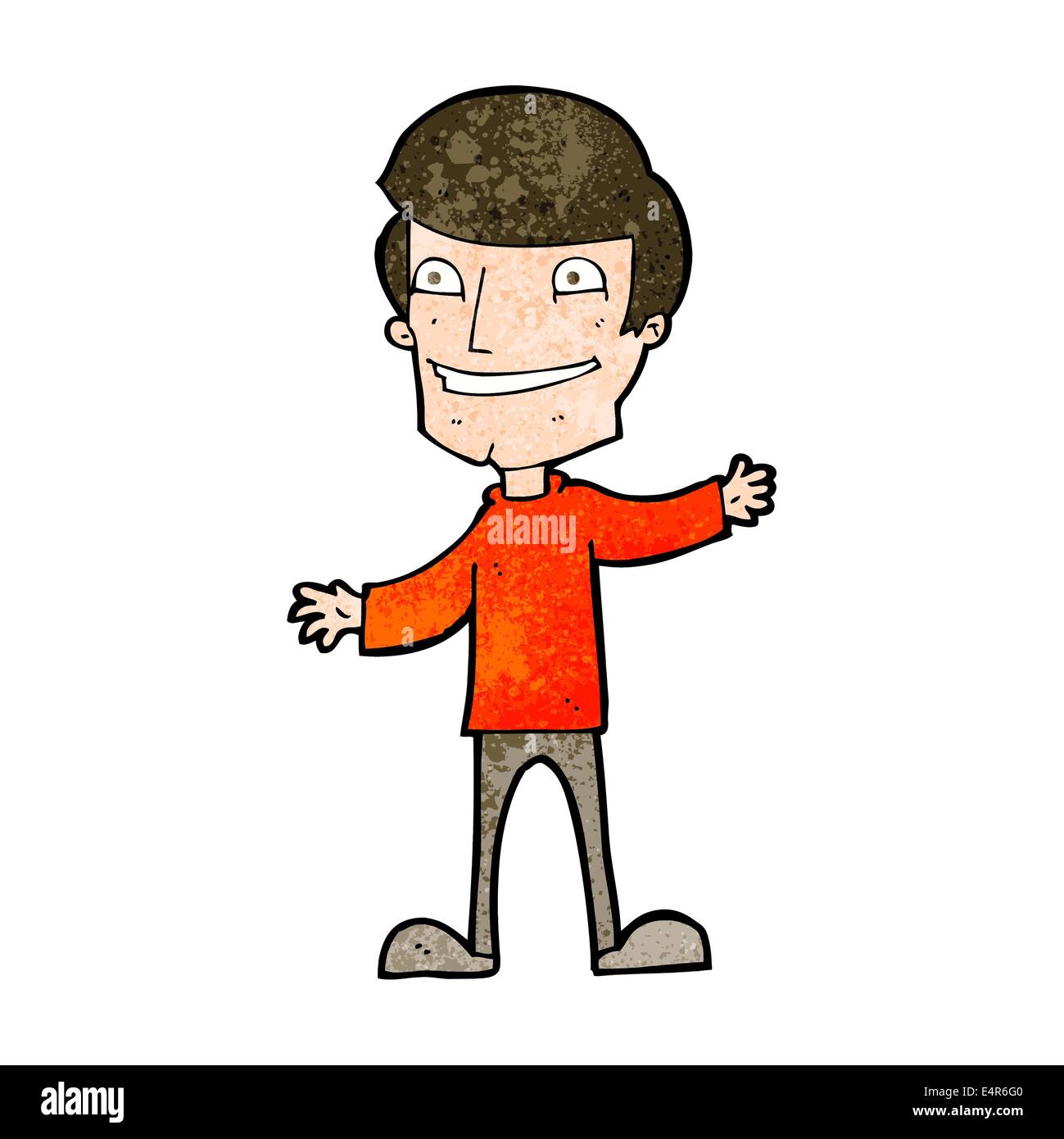 cartoon grinning man Stock Vector Image & Art - Alamy