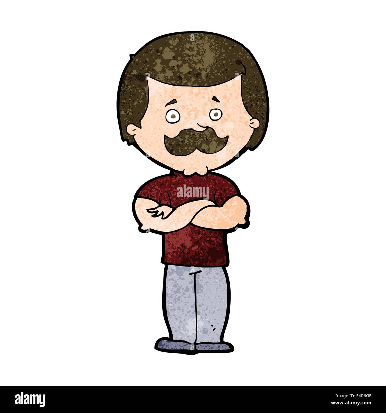 cartoon manly mustache man Stock Vector Image & Art - Alamy