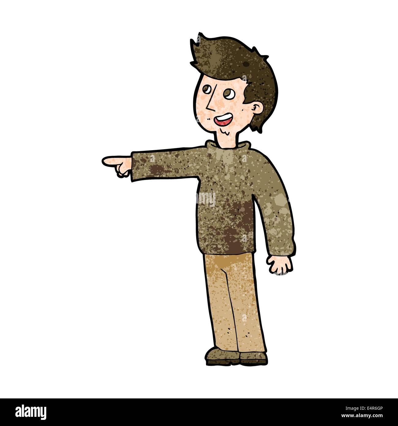 cartoon happy man pointing and laughing Stock Vector Image & Art - Alamy