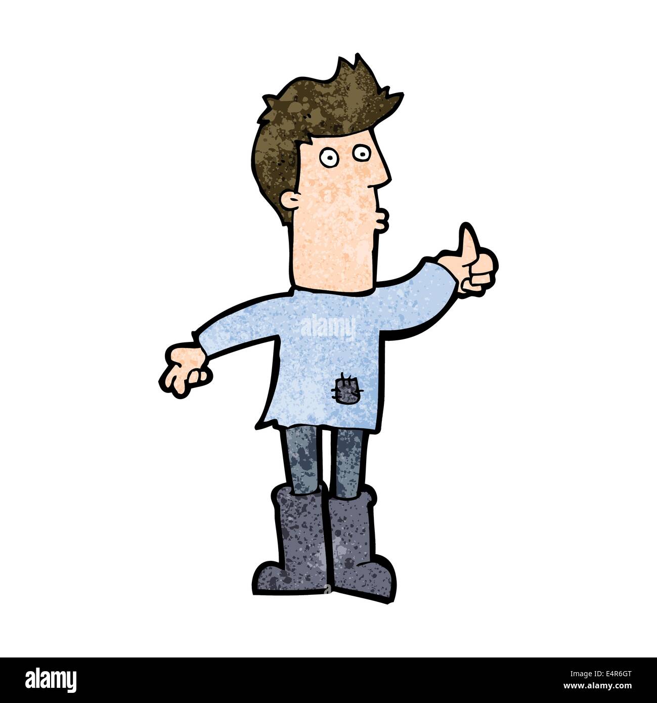 cartoon poor man Stock Vector Image & Art - Alamy