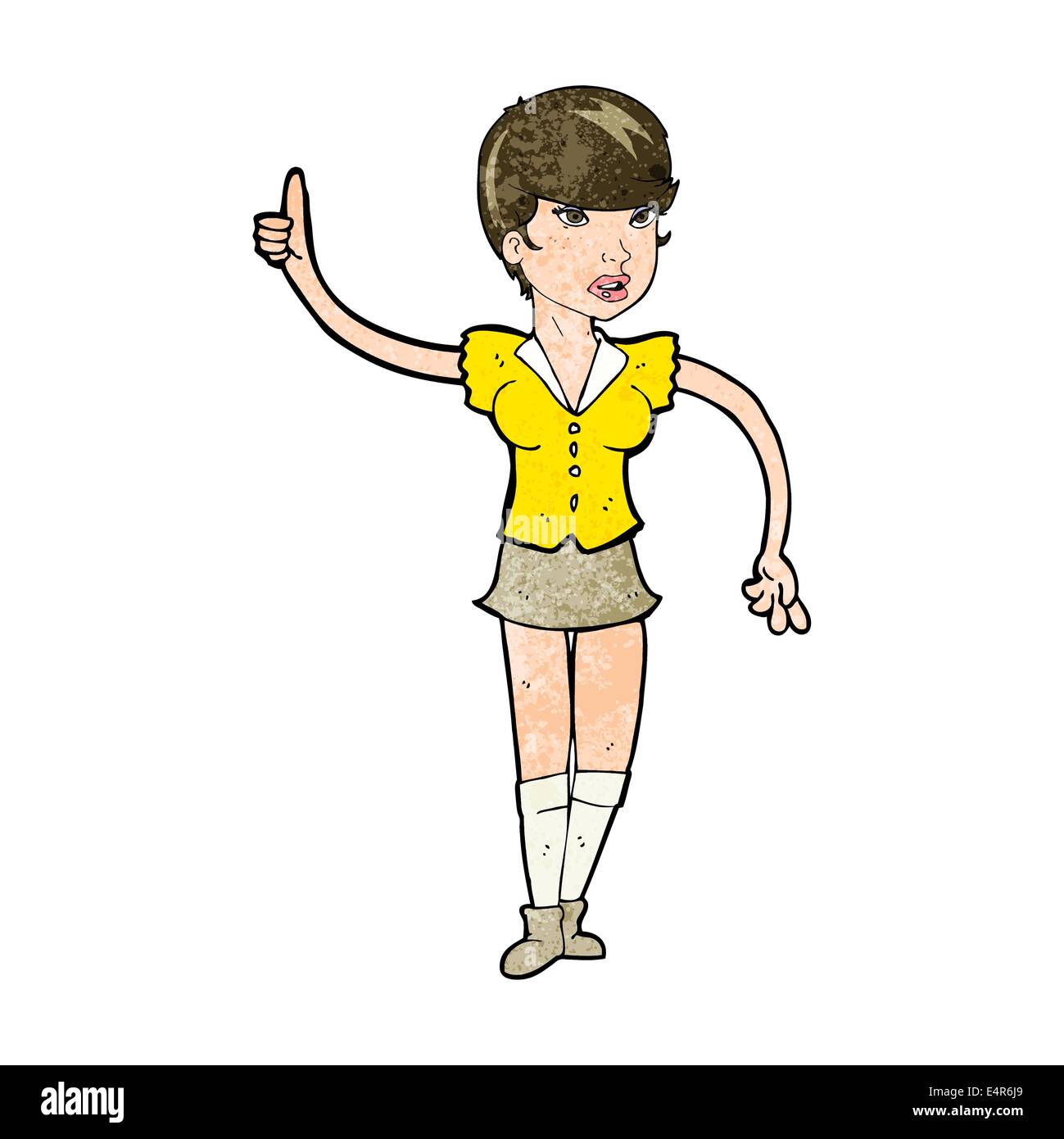 cartoon pretty girl asking question Stock Vector Image & Art - Alamy