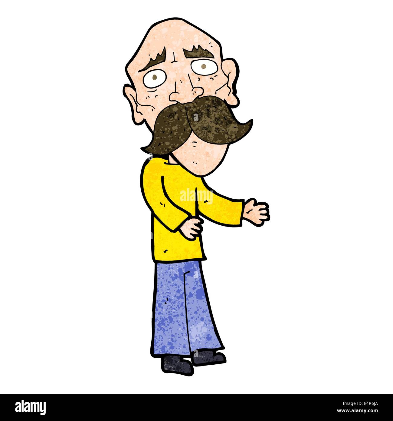 Cartoon lonely old man hi-res stock photography and images - Alamy