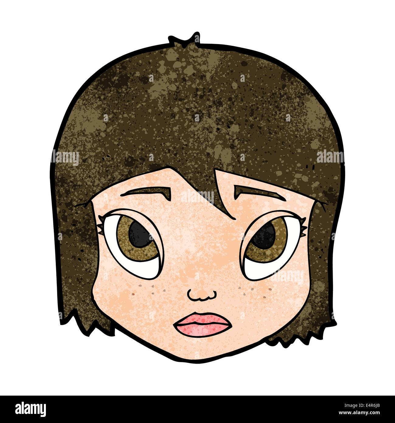 cartoon female face Stock Vector Image & Art - Alamy