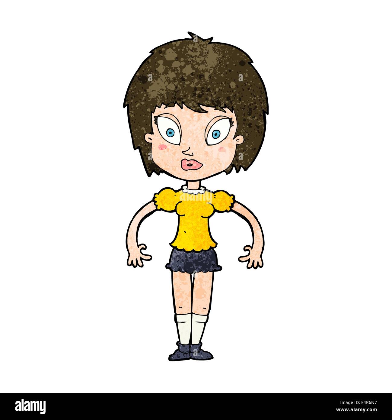 cartoon pretty girl Stock Vector Image & Art - Alamy