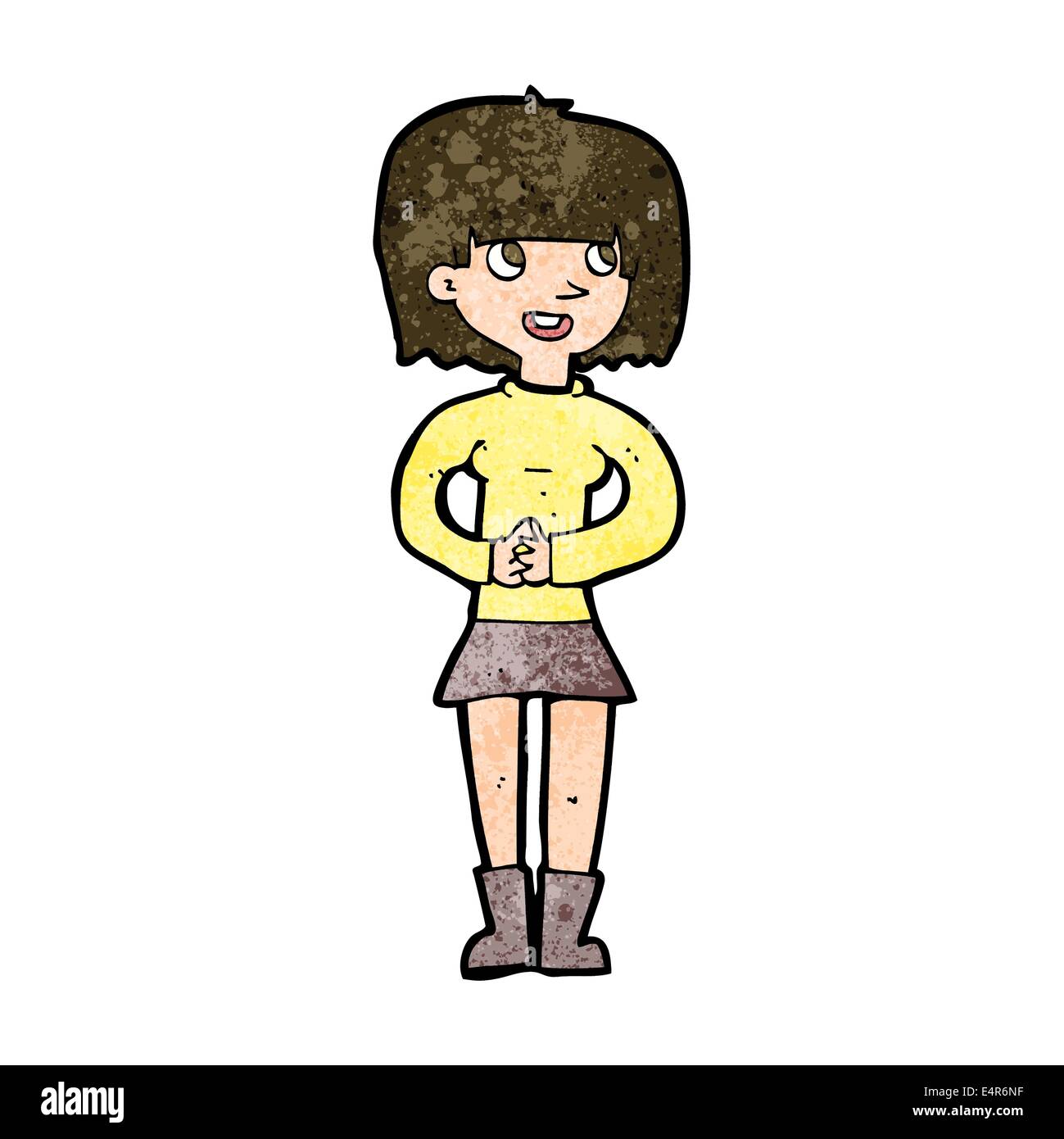 cartoon friendly woman Stock Vector Image & Art - Alamy