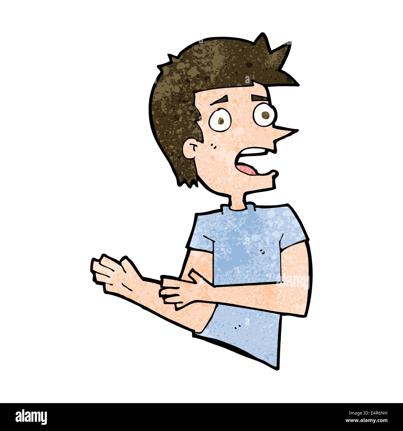 cartoon stressed man Stock Vector Image & Art - Alamy