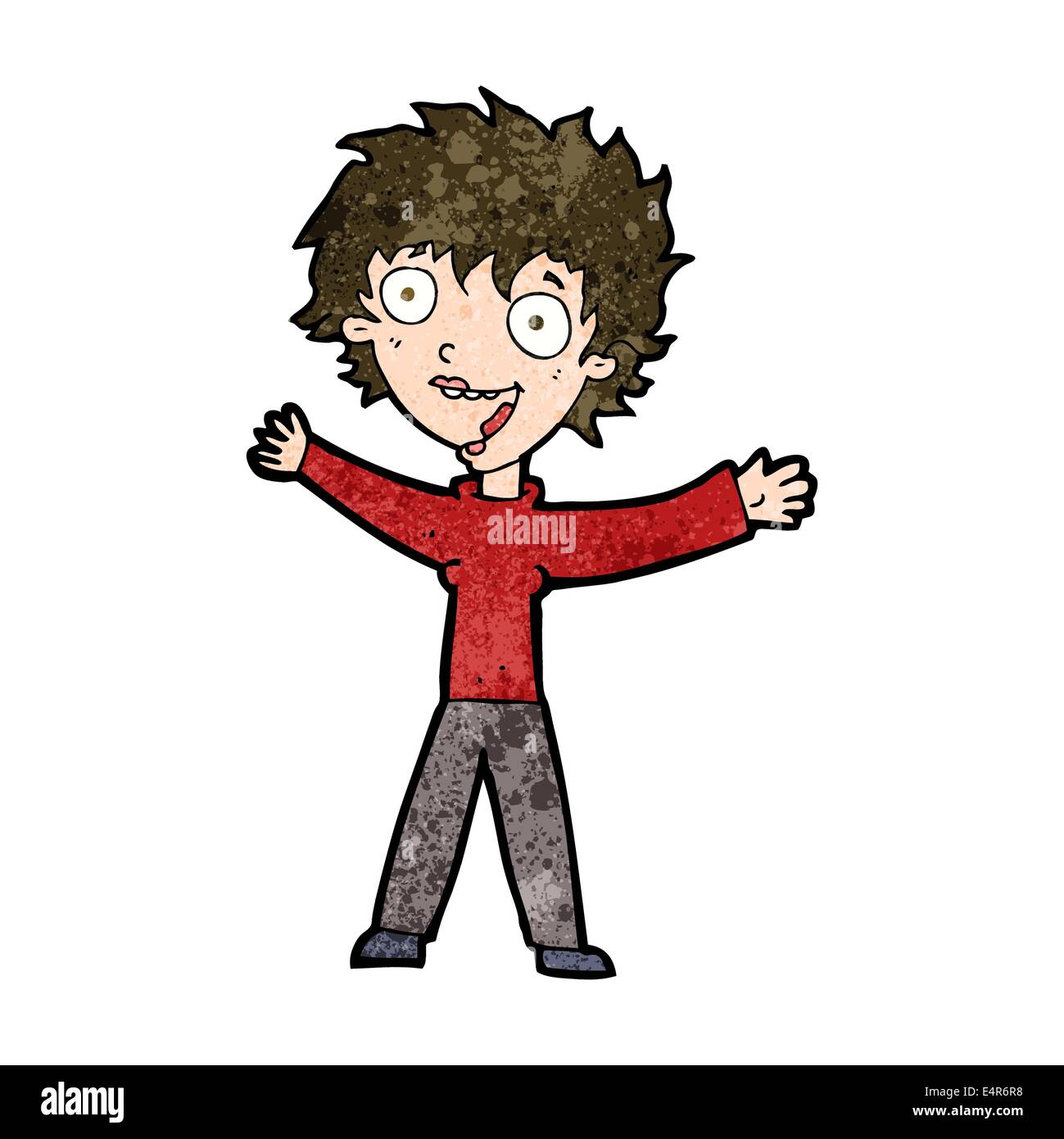 cartoon excited woman Stock Vector Image & Art - Alamy