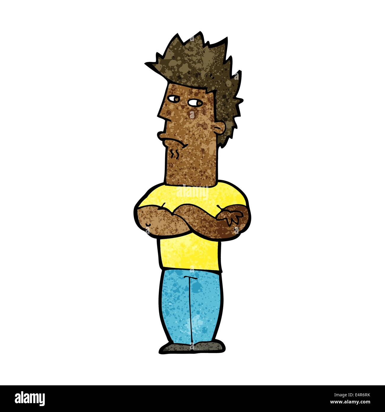 cartoon man sulking Stock Vector Image & Art - Alamy