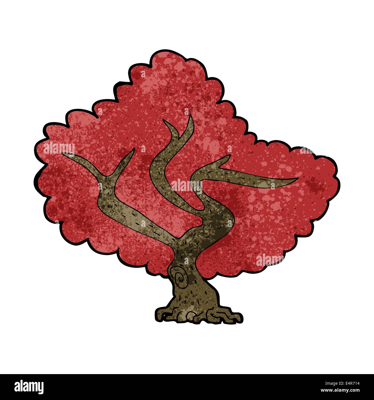 cartoon red tree Stock Vector Image & Art - Alamy