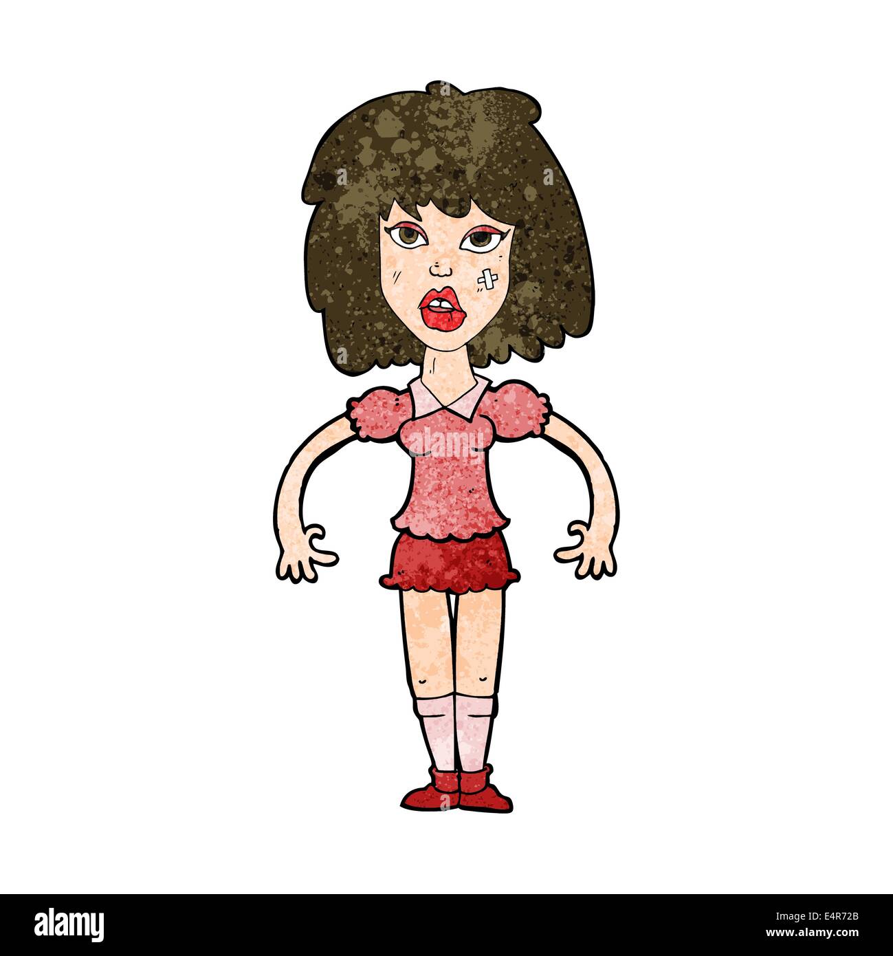 cartoon girl fight Stock Vector Image & Art - Alamy
