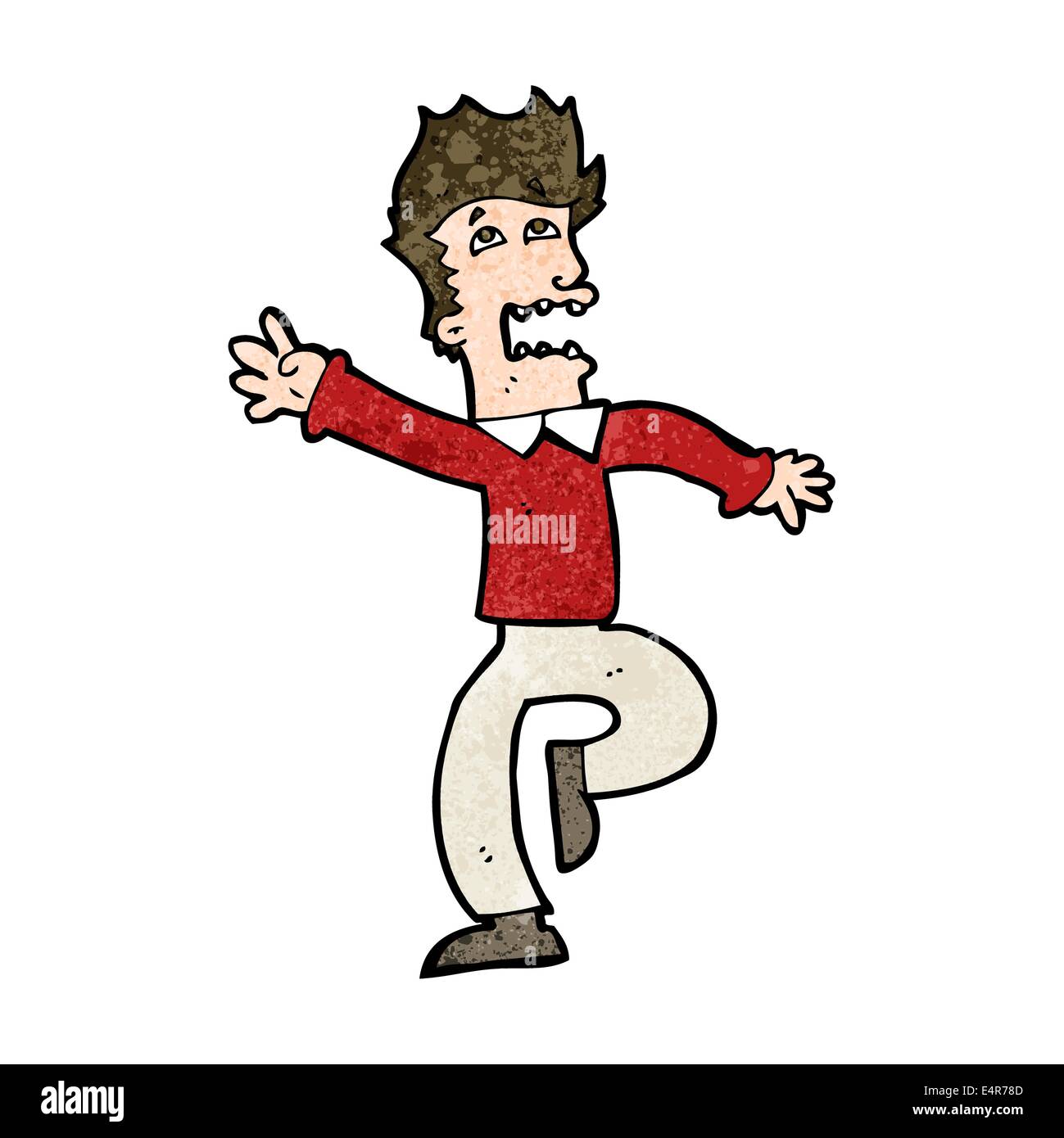 cartoon man panicking Stock Vector Image & Art - Alamy