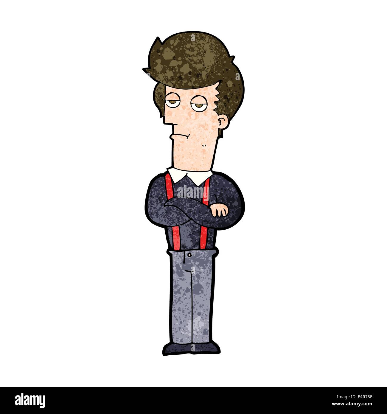 cartoon bored man Stock Vector Image & Art - Alamy