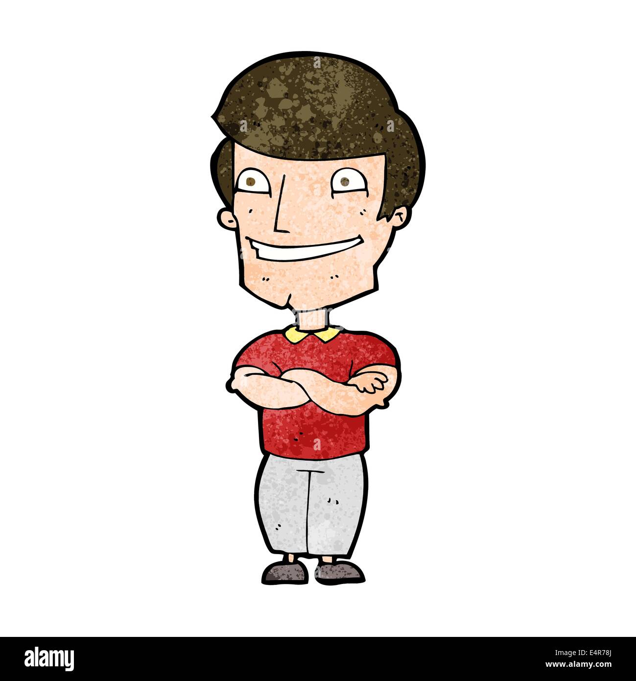 cartoon grinning man Stock Vector Image & Art - Alamy