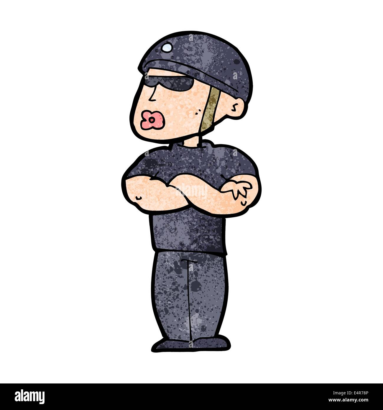 cartoon security guard Stock Vector Image & Art - Alamy