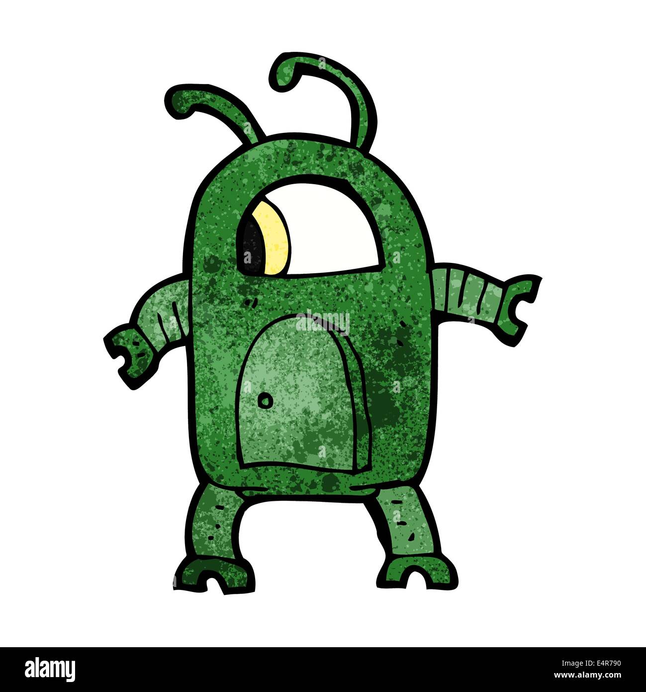 cartoon alien robot Stock Vector Image & Art - Alamy