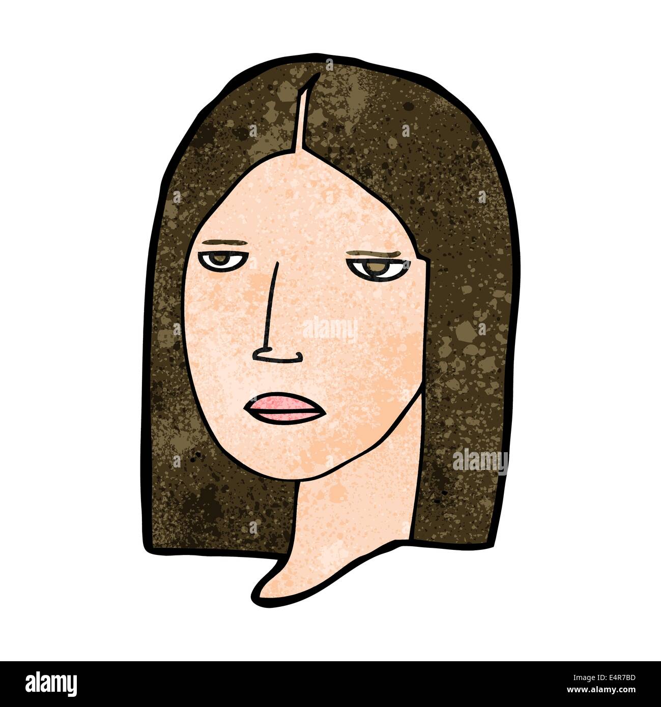cartoon serious woman Stock Vector Image & Art - Alamy