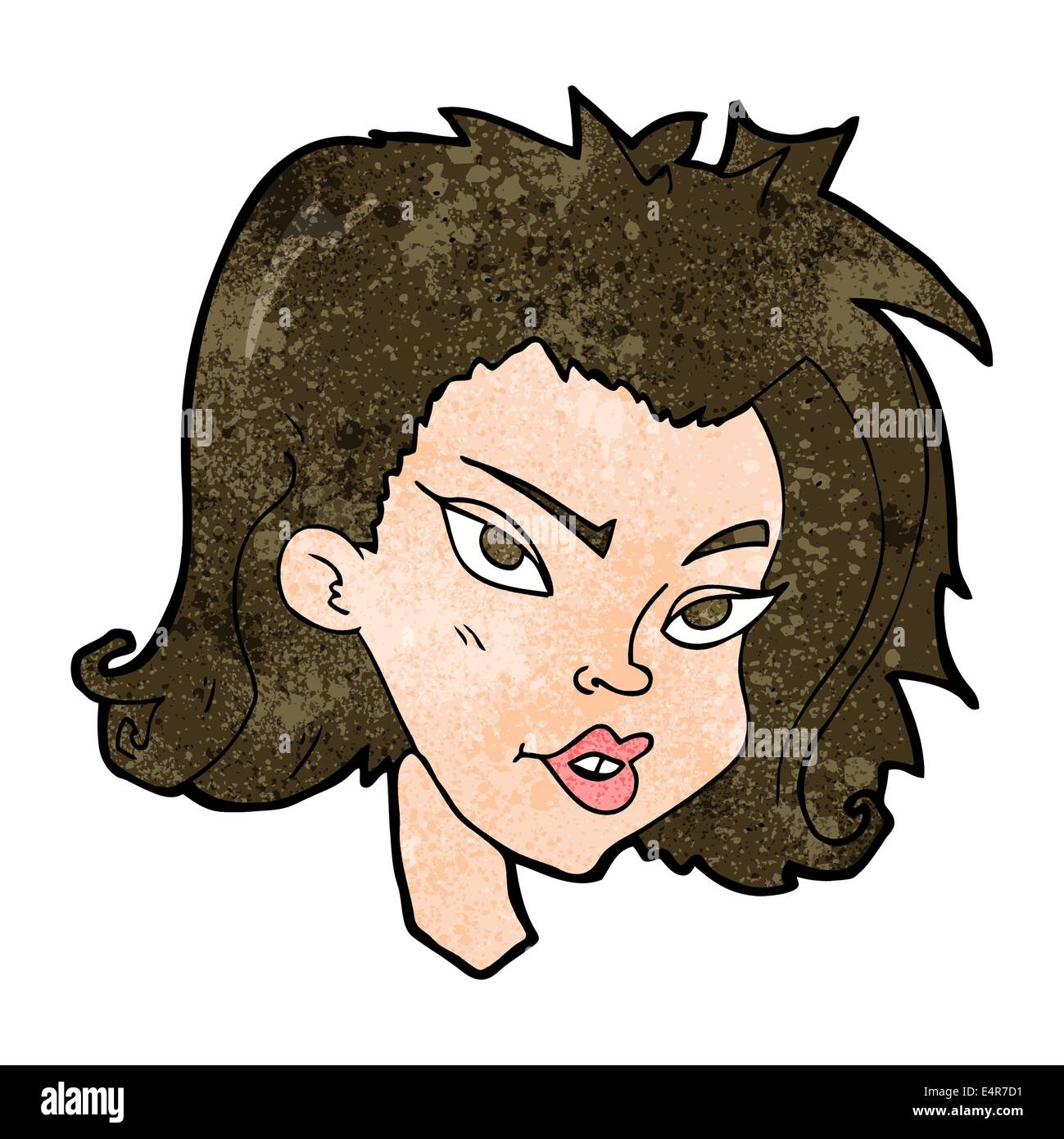 cartoon female face Stock Vector Image & Art - Alamy