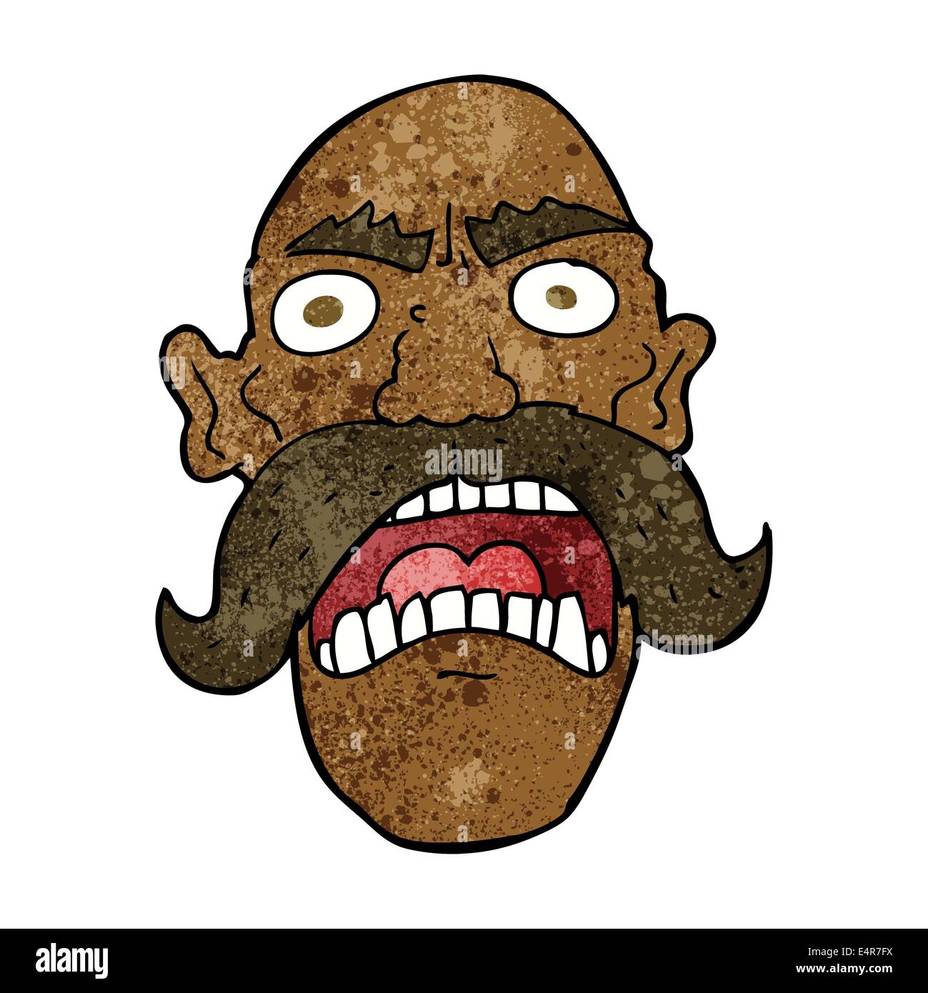 cartoon angry old man Stock Vector Image & Art - Alamy