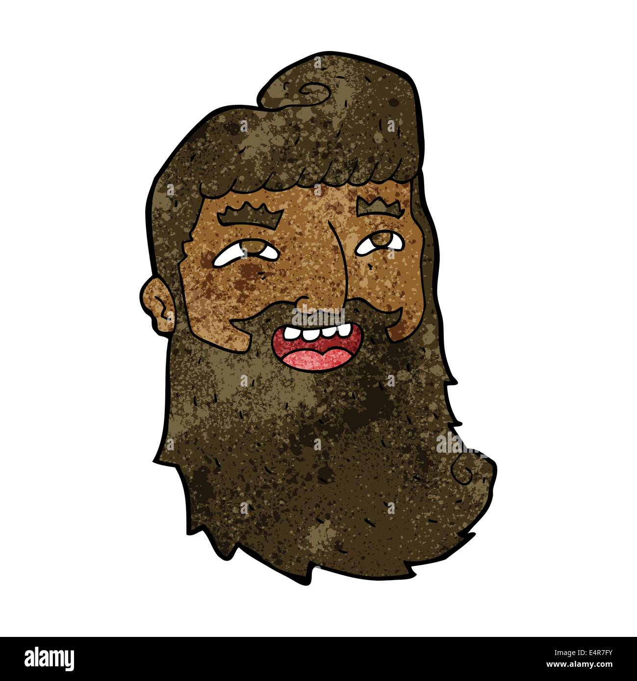 cartoon man with beard laughing Stock Vector Image & Art - Alamy