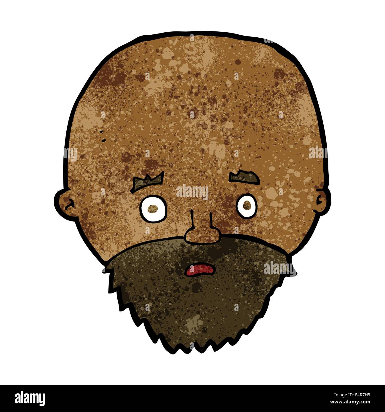 cartoon shocked man with beard Stock Vector Image & Art - Alamy