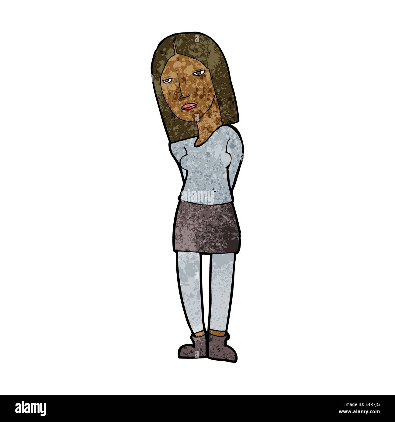 cartoon woman waiting Stock Vector Image & Art - Alamy