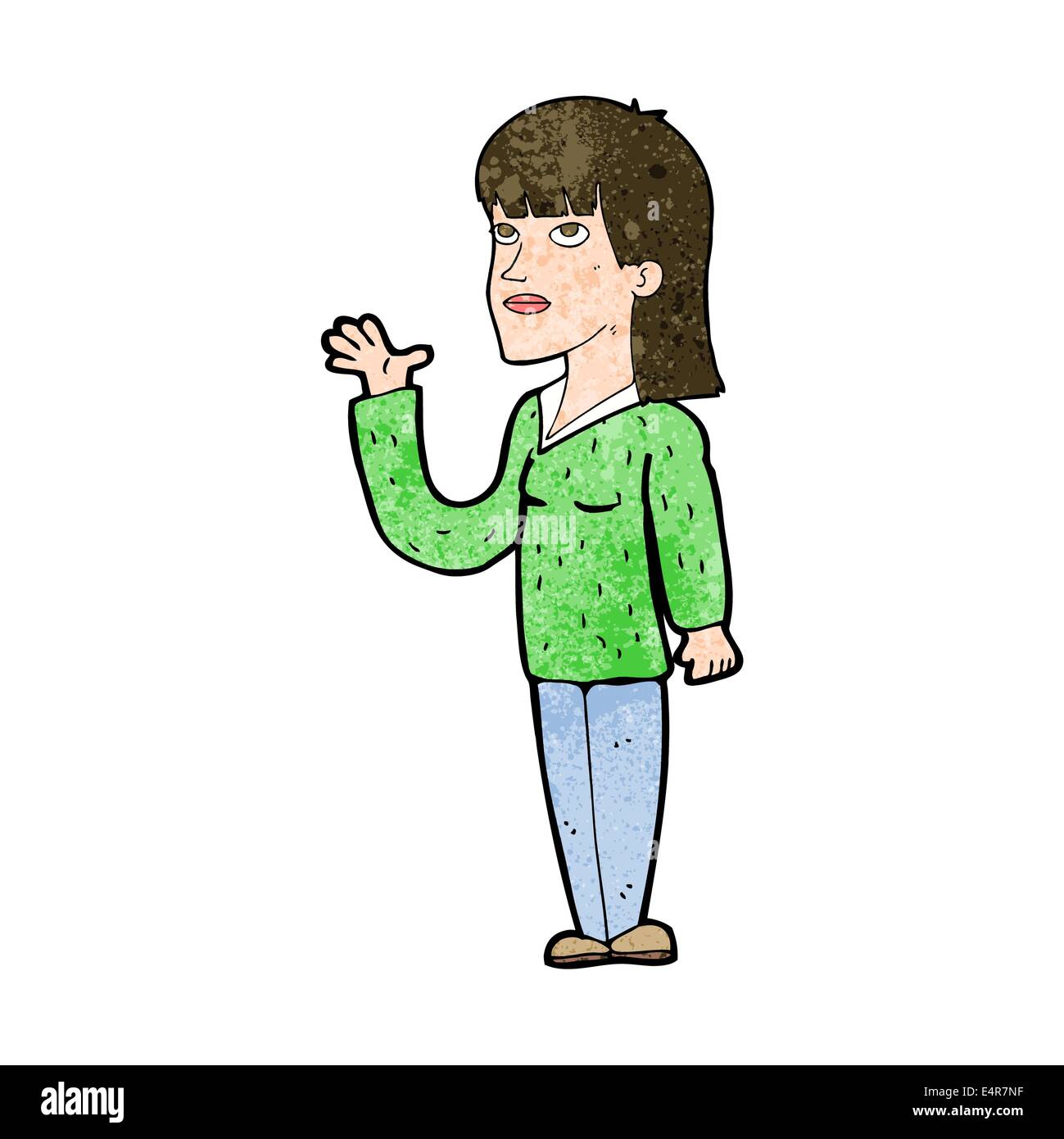 cartoon woman explaining Stock Vector Image & Art - Alamy