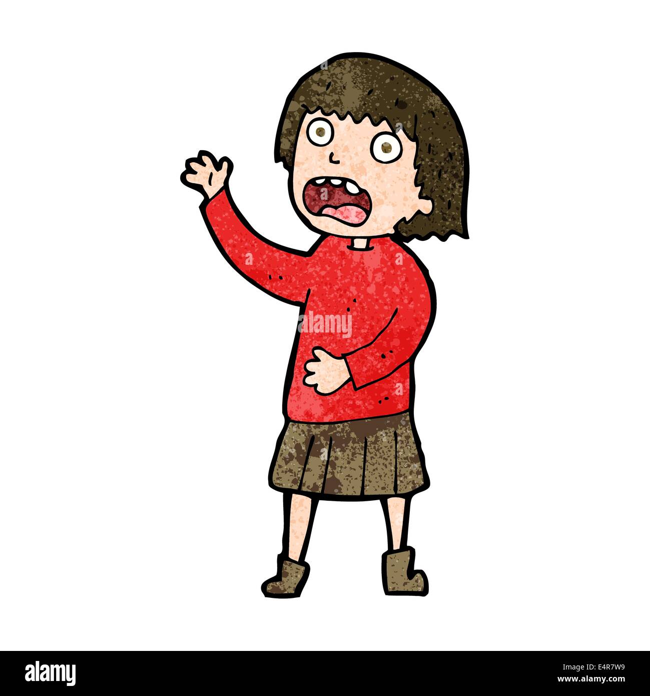 Cartoon stressed out woman hi-res stock photography and images - Alamy