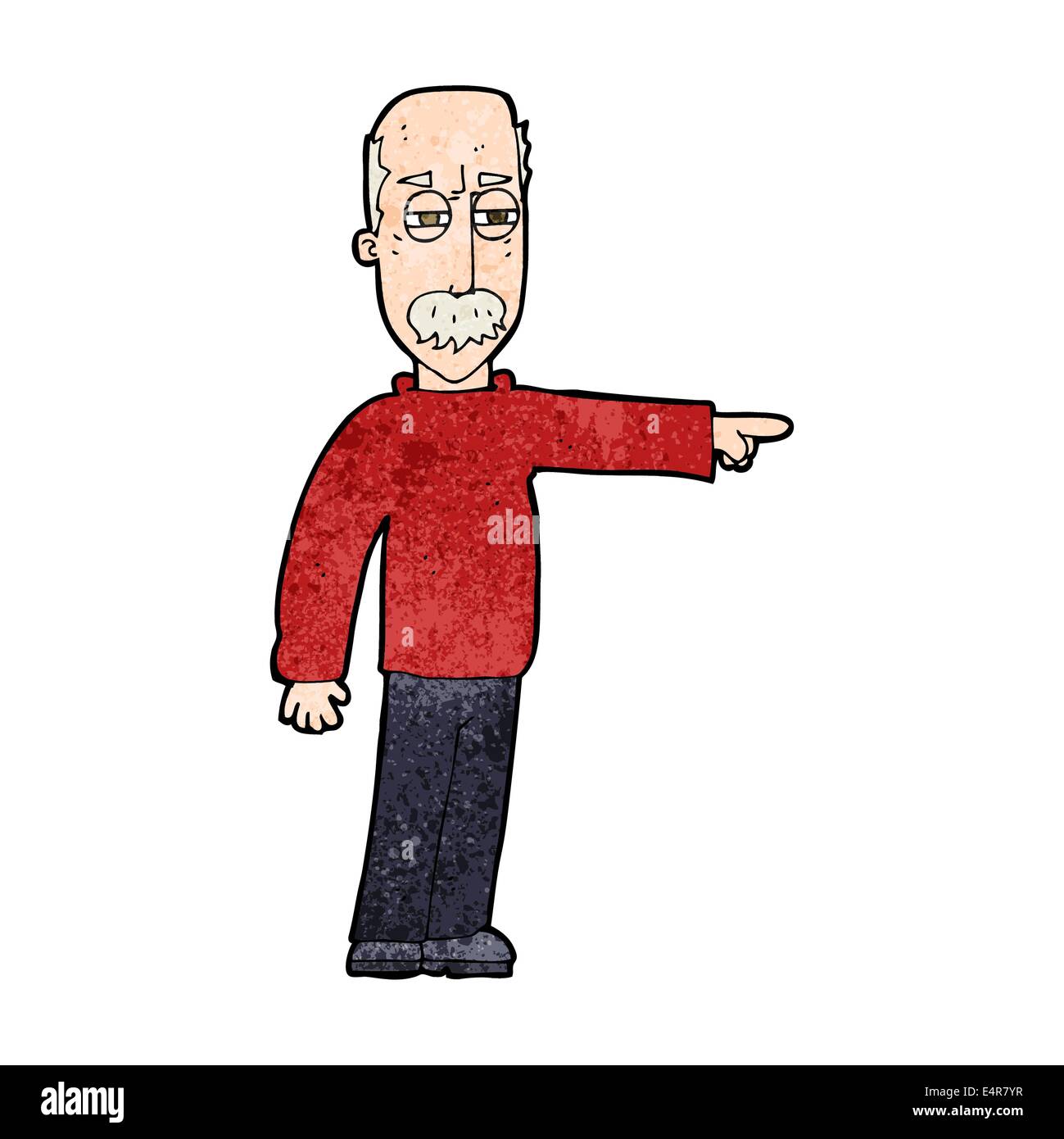 cartoon old man gesturing Get Out! Stock Vector Image & Art - Alamy