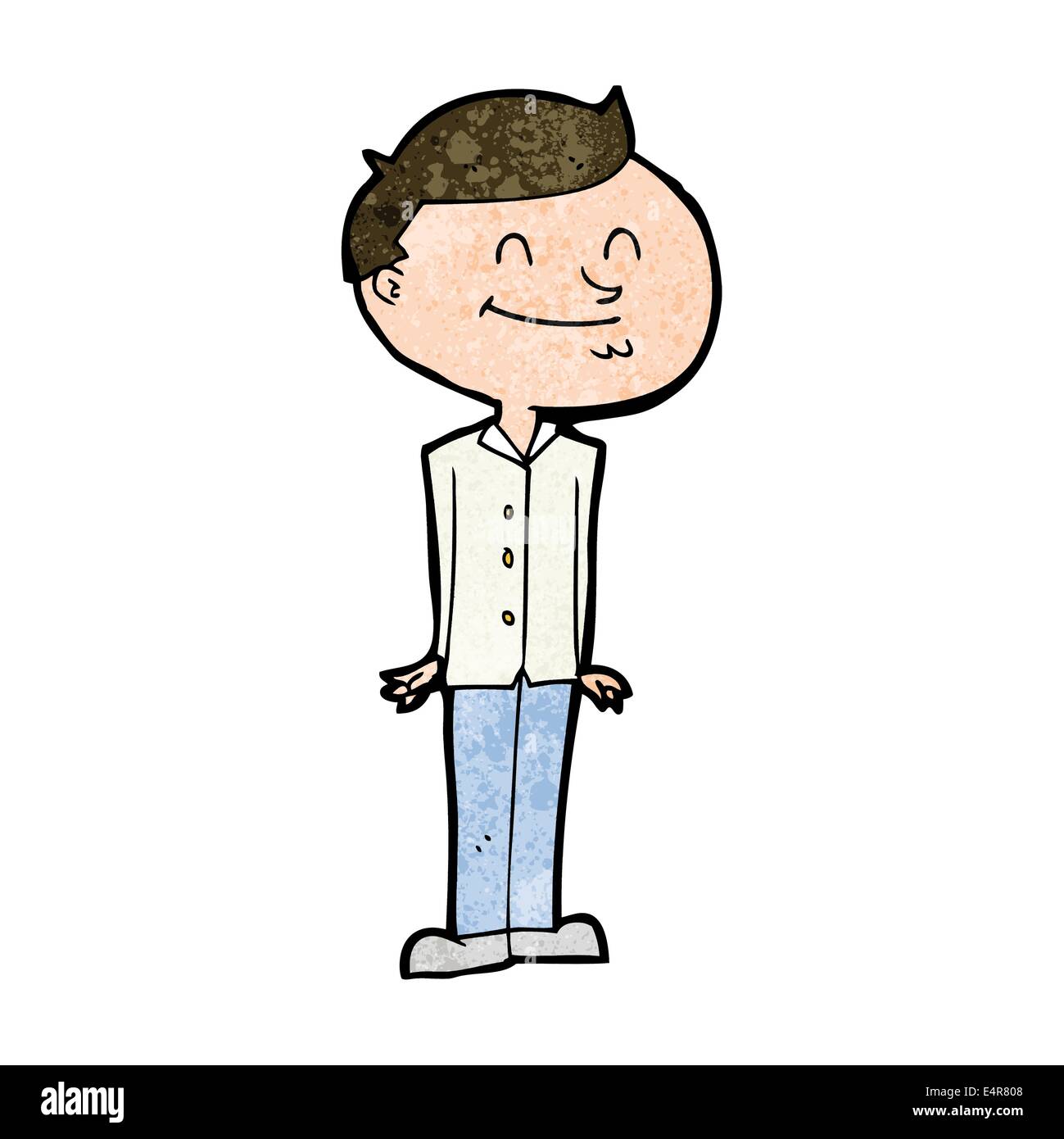 cartoon smiling man Stock Vector Image & Art - Alamy