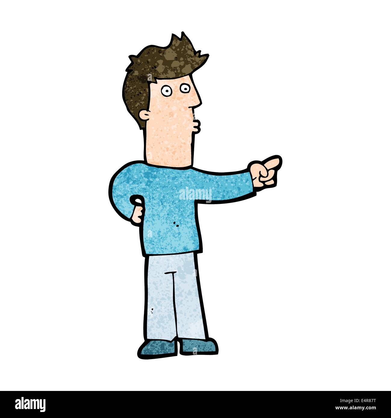 cartoon man pointing Stock Vector Image & Art - Alamy