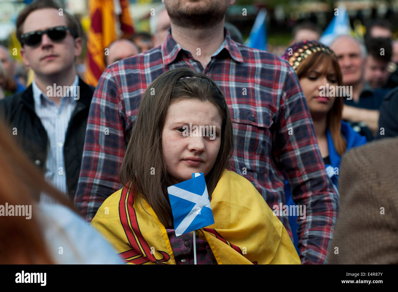 Rally for Scottish Independence in Edinburgh 2012 Stock Photo - Alamy