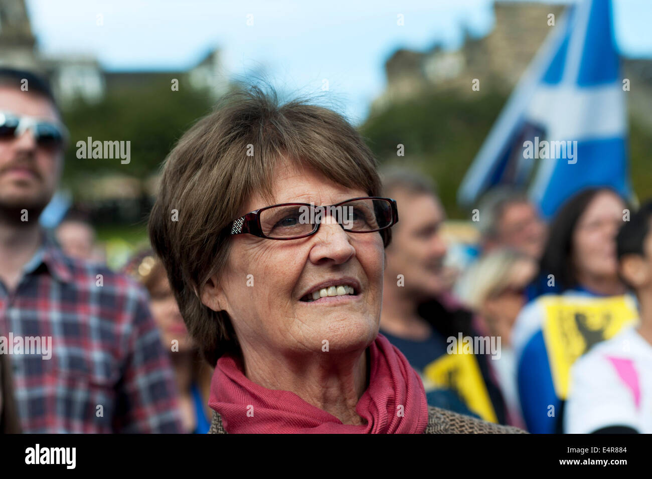 Rally for Scottish Independence in Edinburgh 2012 Stock Photo - Alamy