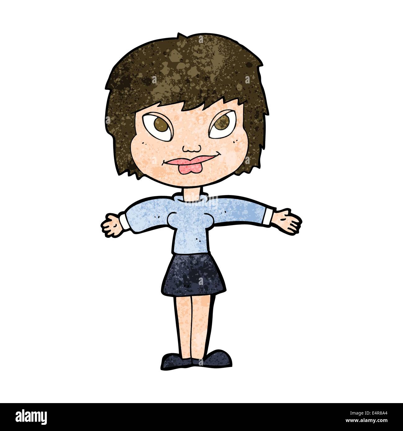 cartoon woman with open arms Stock Vector Image & Art - Alamy