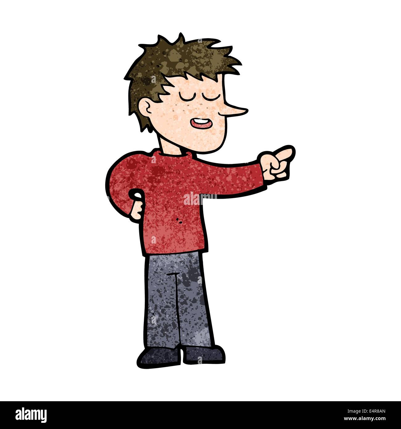 cartoon man pointing Stock Vector Image & Art - Alamy