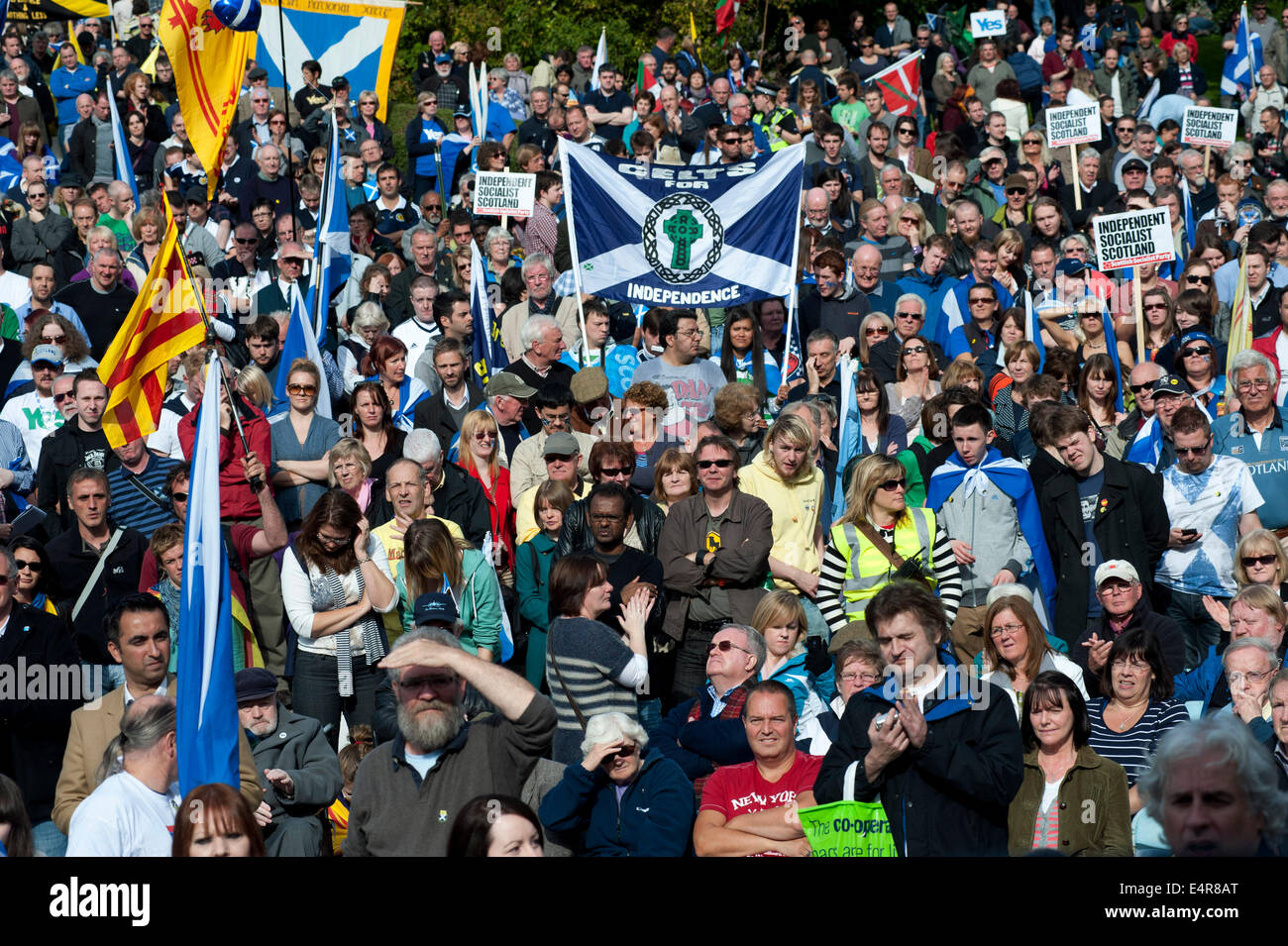 Rally for Independence in Edinburgh, Scotland Stock Photo - Alamy