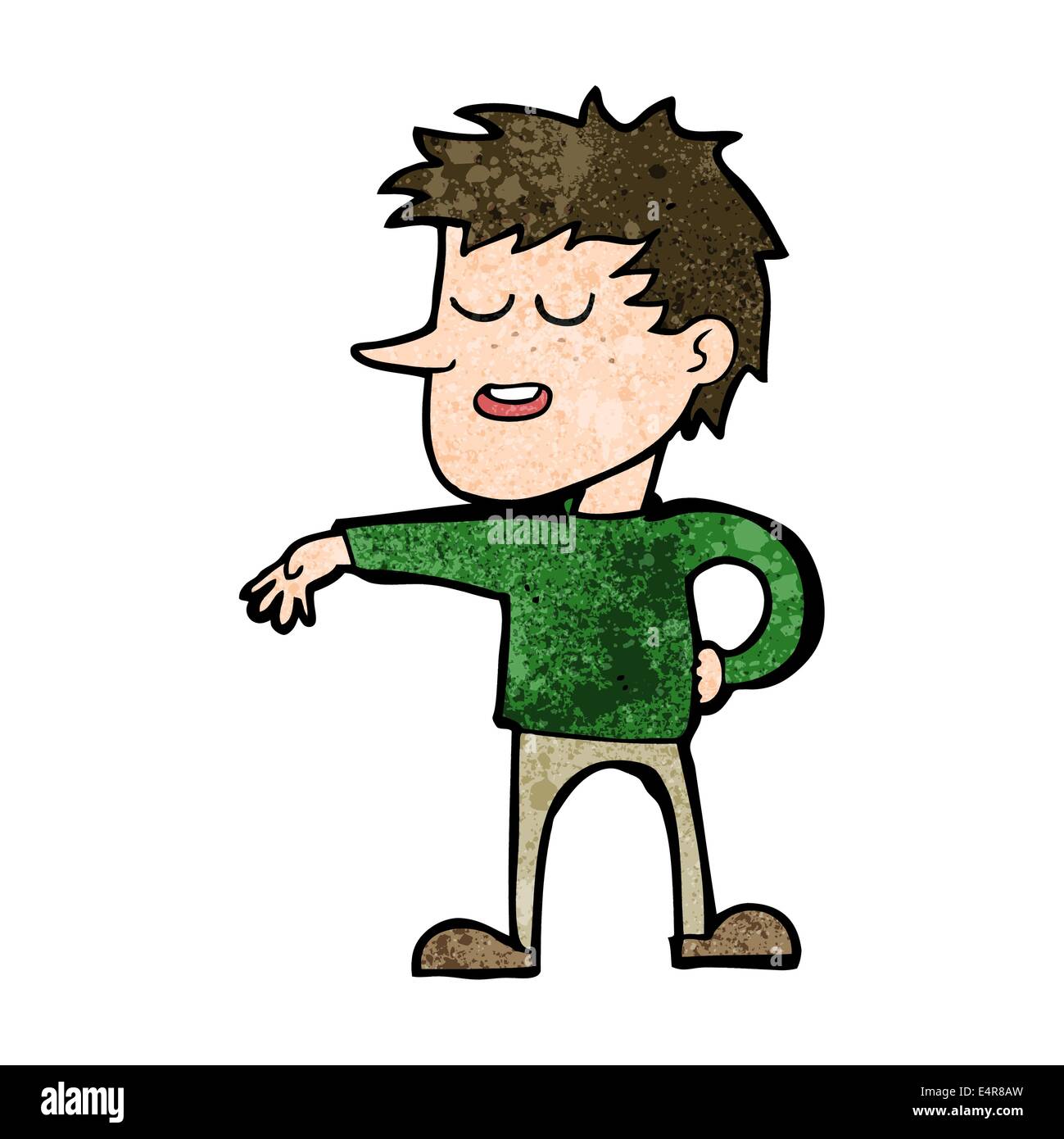 cartoon man making dismissive gesture Stock Vector Image & Art - Alamy