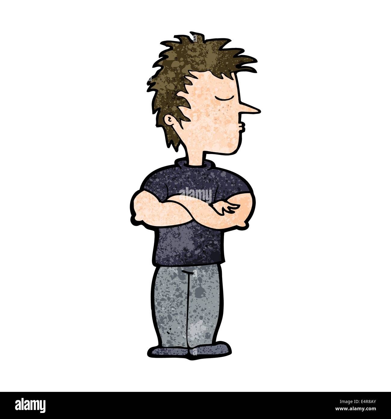 cartoon man refusing to listen Stock Vector Image & Art - Alamy