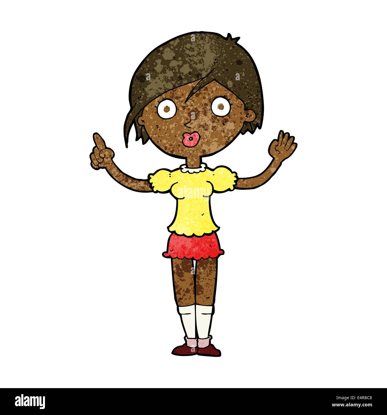 cartoon girl asking question Stock Vector Image & Art - Alamy