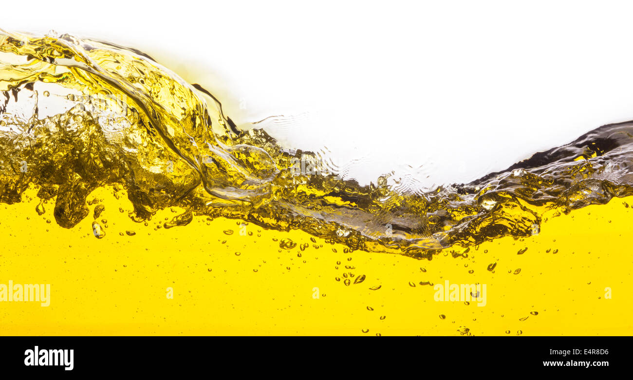 An abstract image of spilled oil . On a white background Stock Photo ...