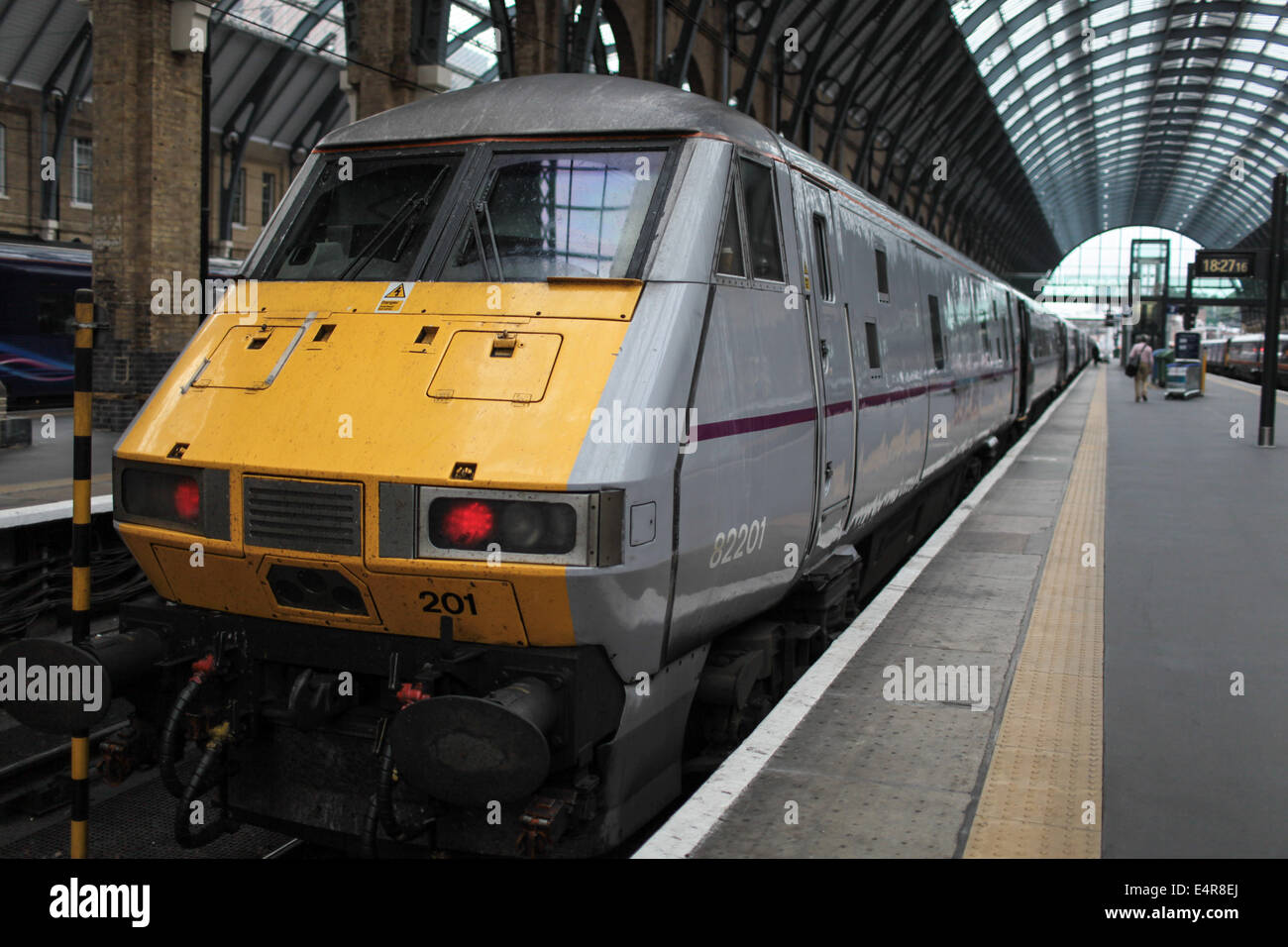 Trains ready to depart King's Cross Railway Station in London, UK Stock ...