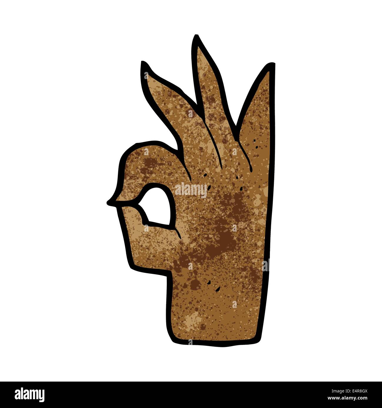 cartoon okay hand gesture Stock Vector Image & Art - Alamy