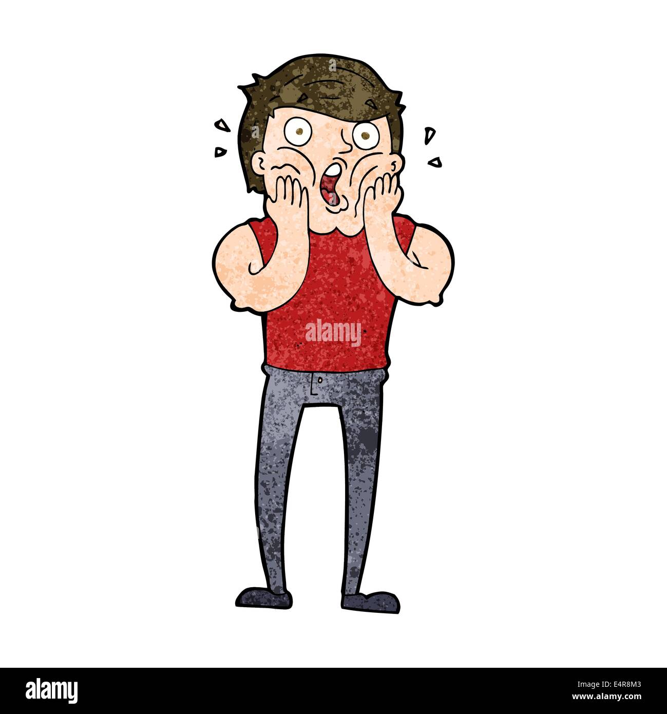 cartoon gasping man Stock Vector Image & Art - Alamy