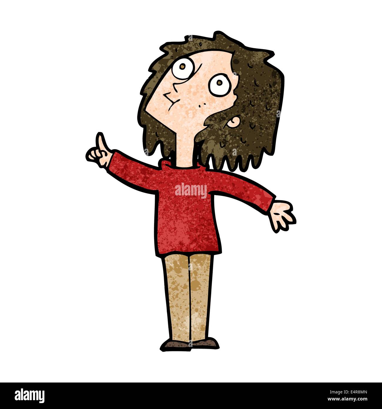 cartoon curious woman Stock Vector Image & Art - Alamy