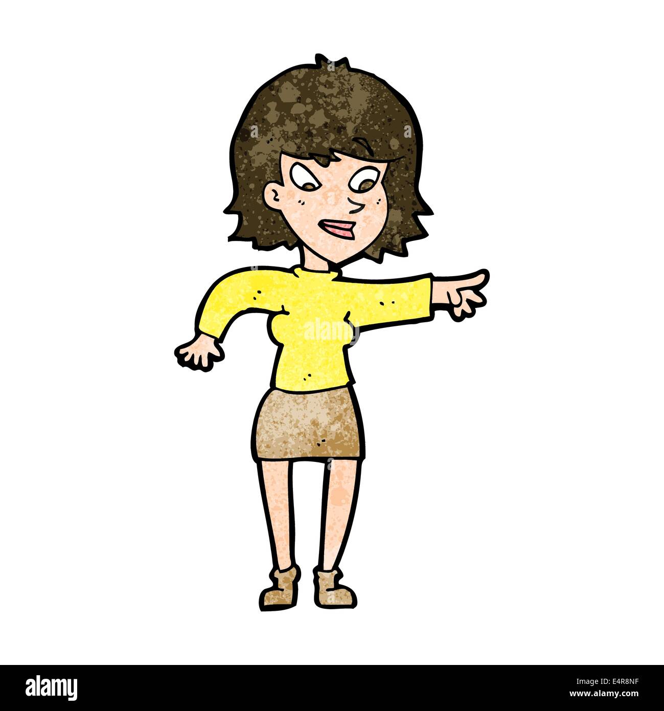 cartoon woman pointing Stock Vector Image & Art - Alamy