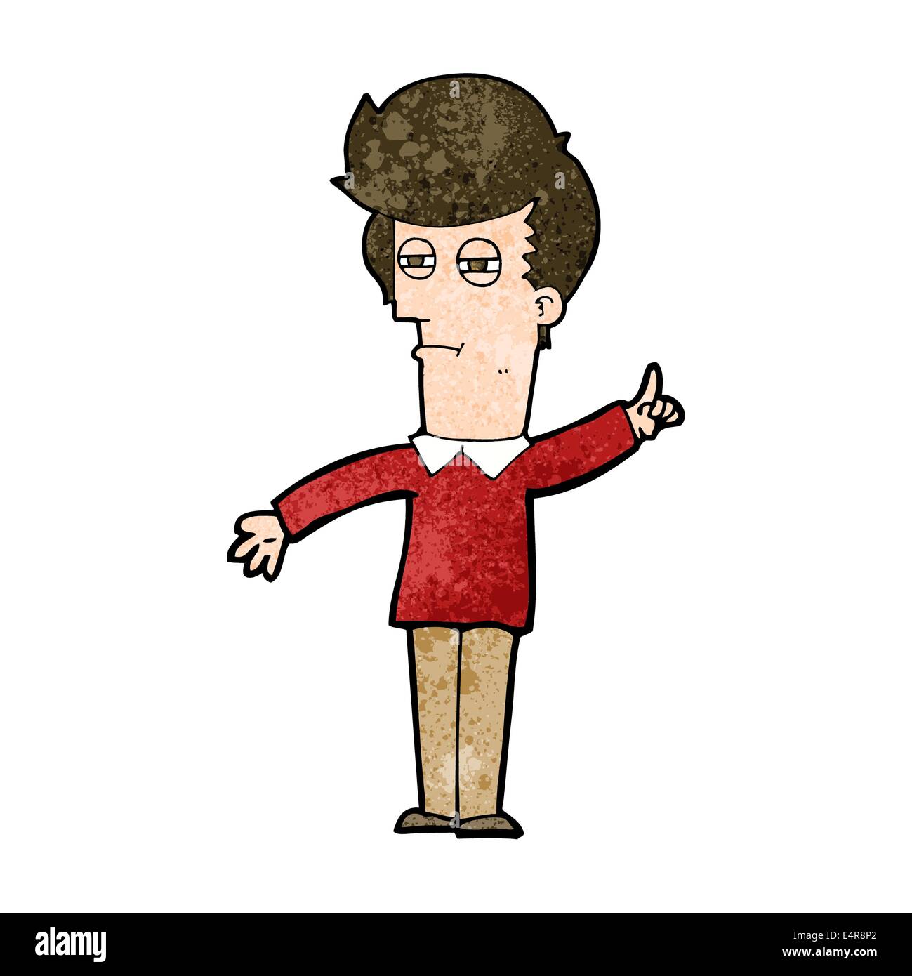 cartoon man narrowing eyes Stock Vector Image & Art - Alamy