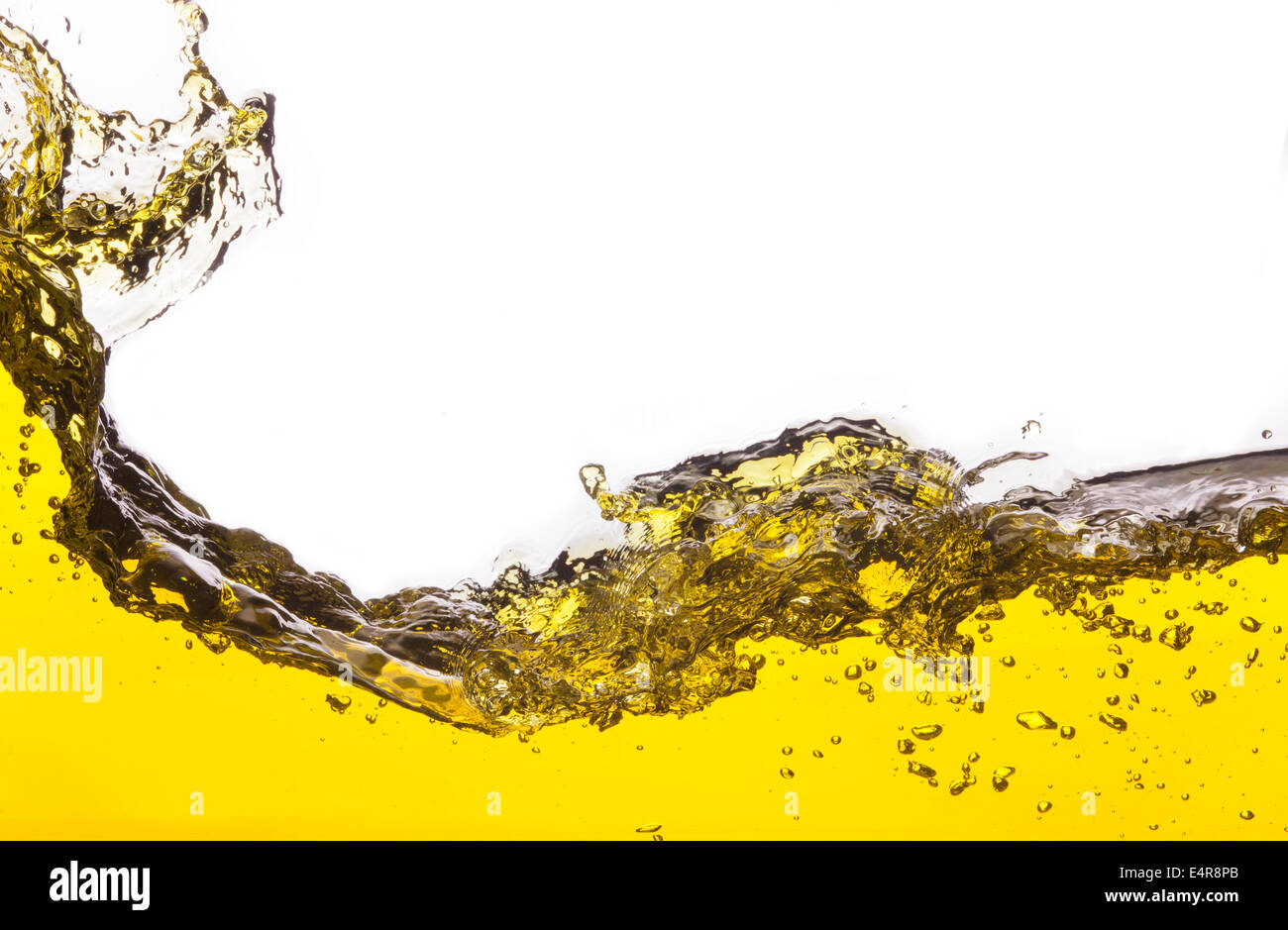 An abstract image of spilled oil . On a white background Stock Photo ...