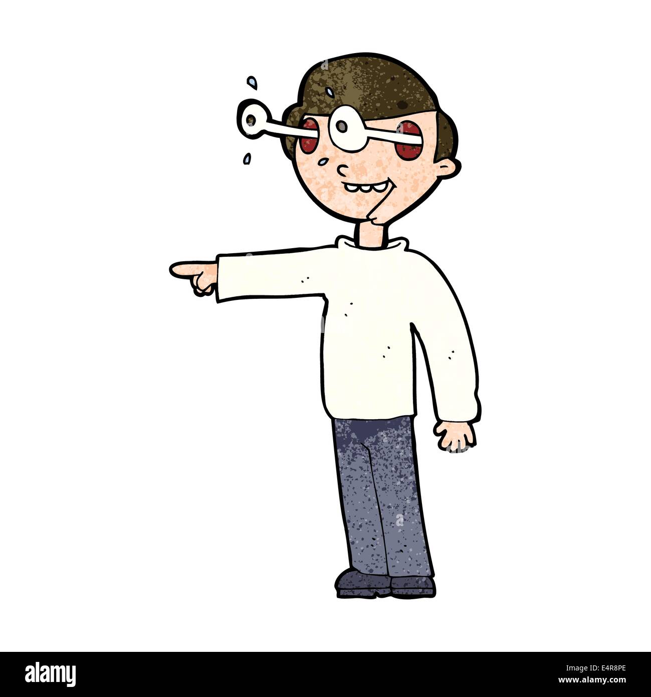 cartoon staring man Stock Vector Image & Art - Alamy